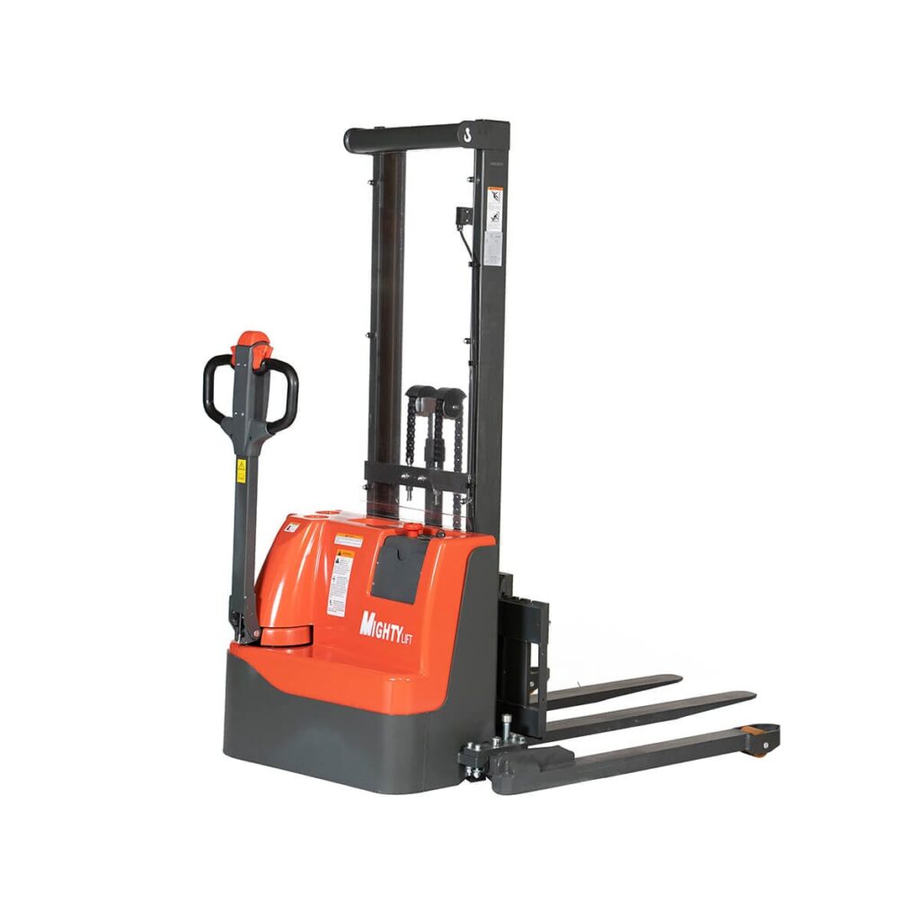 Electric Stacker 114" Lift Height, 2200 lbs | Houston TX | Mighty Lift